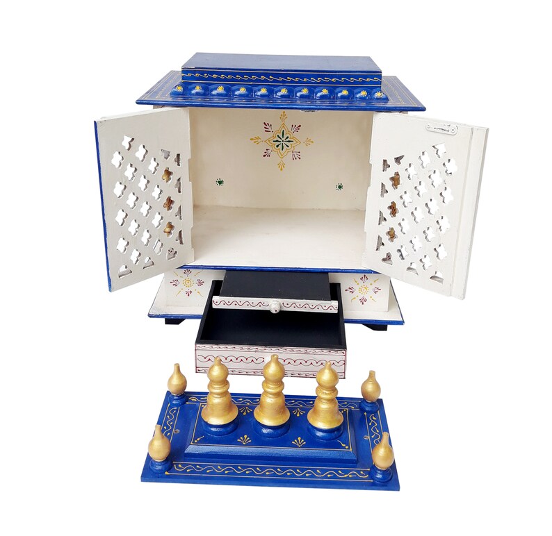 Wooden Temple Mandir Handcrafted Window Pooja Ghar Mandap for - Etsy