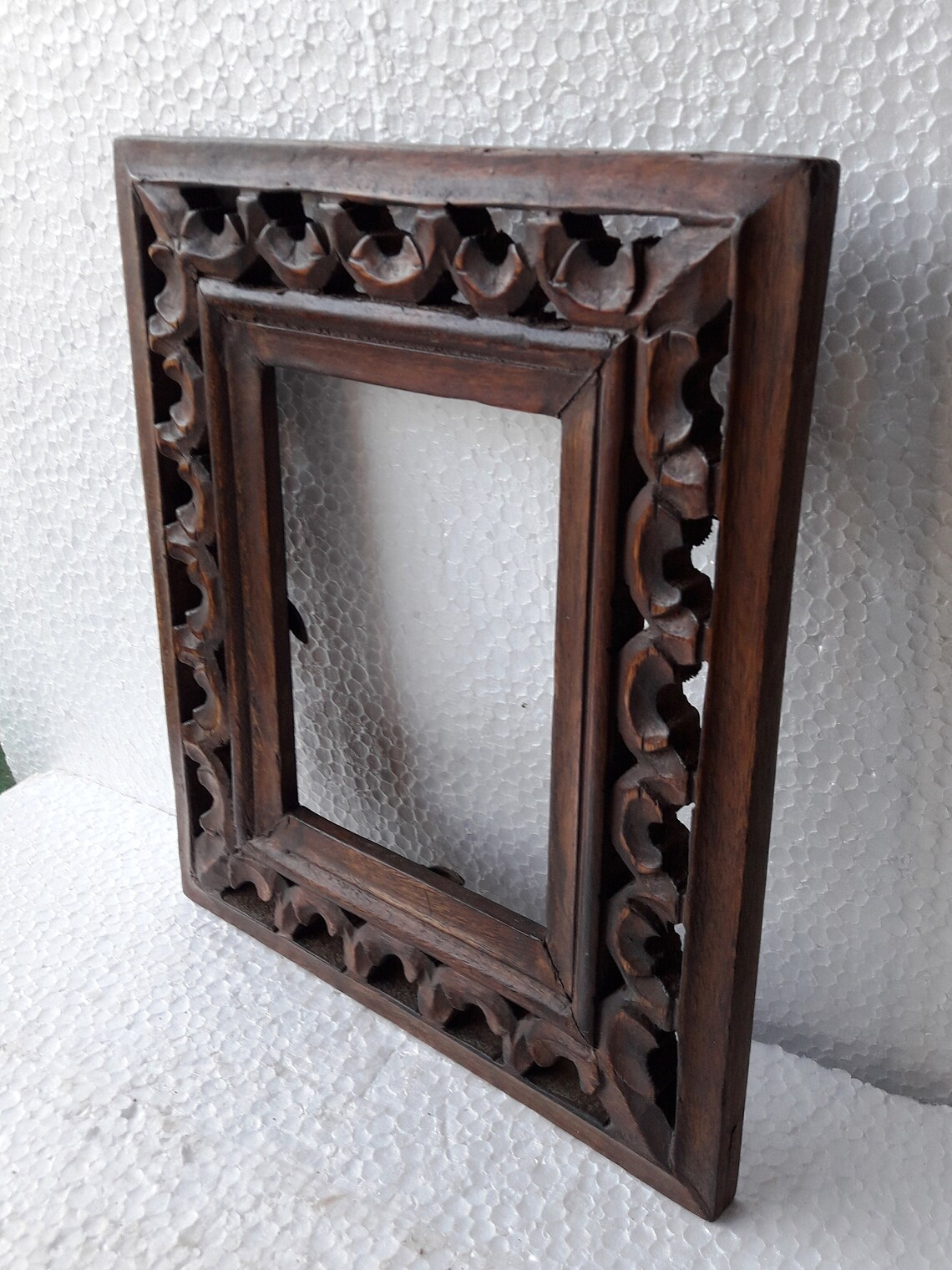 Vintage Old Wood Picture Photo Frame Hand Made and Carved | Etsy