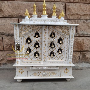 Wooden Temple Mandir Handcrafted Window Pooja Ghar Mandap With ...