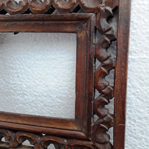 Vintage Old Wood Picture Photo Frame Hand Made and Carved, Unique ...