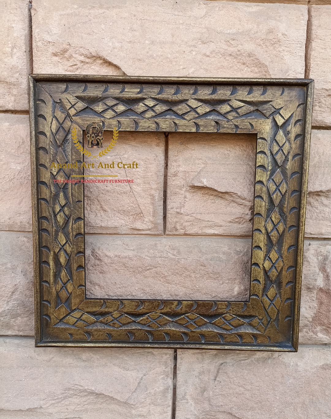 Wooden Picture Photo Frame Hand Made and Carved Unique Design Photo ...