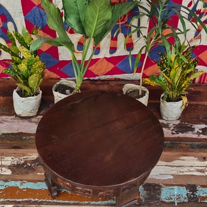 Wooden Chowki Bajot Choki Table Handmade Carved Traditional Solid Wood ...