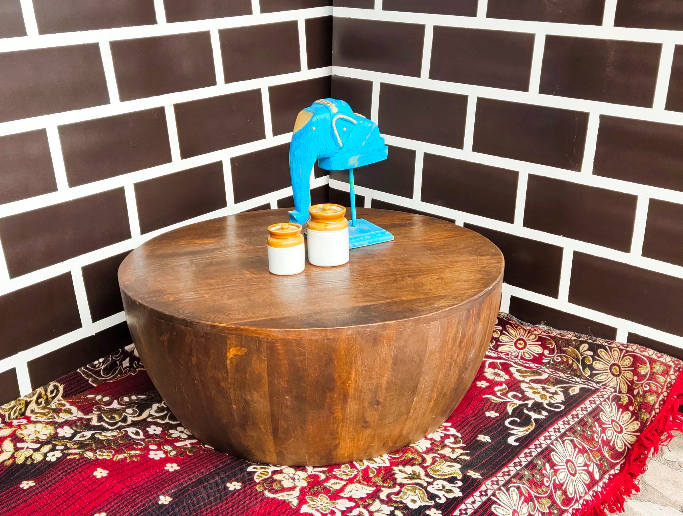 Wood Coffee Table Wooden Cocktail Table Unique Table Hand Made - Etsy