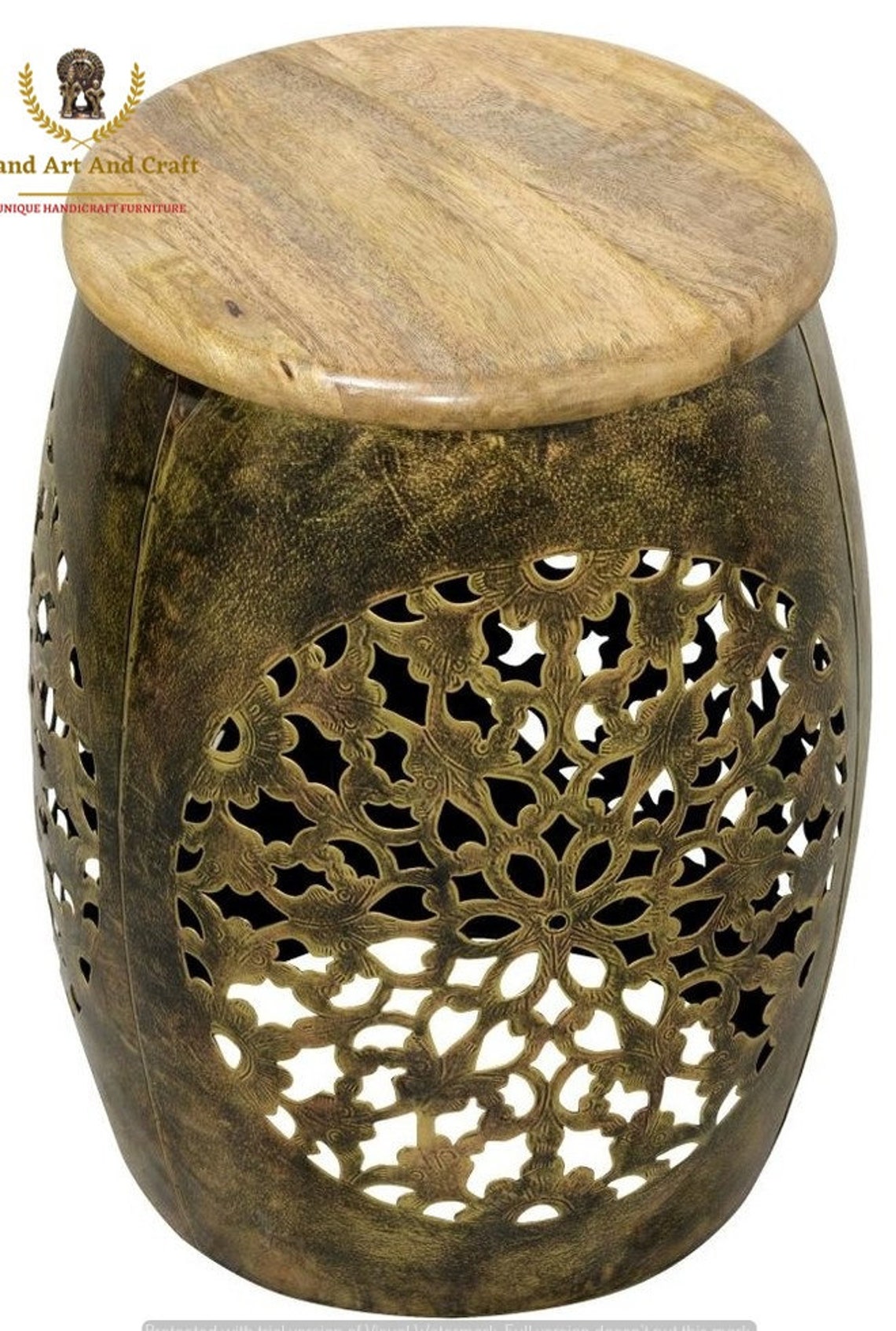 Wood Stool Side Table Coffee Table Unique Table Hand Made - Etsy