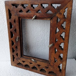 Vintage Old Wood Picture Photo Frame Hand Made and Carved, Unique ...