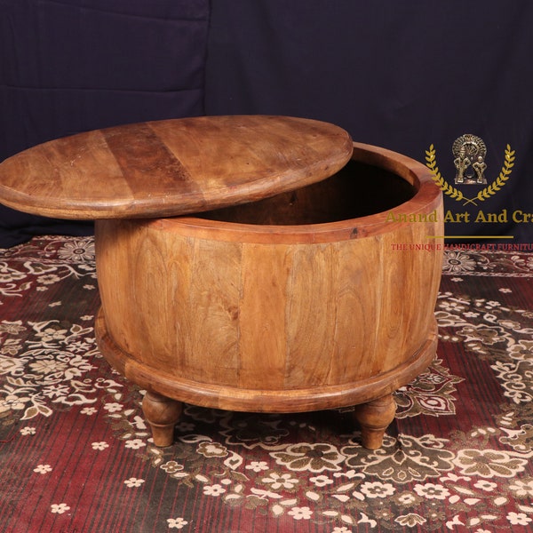 Round Coffee Table With Storage - Etsy