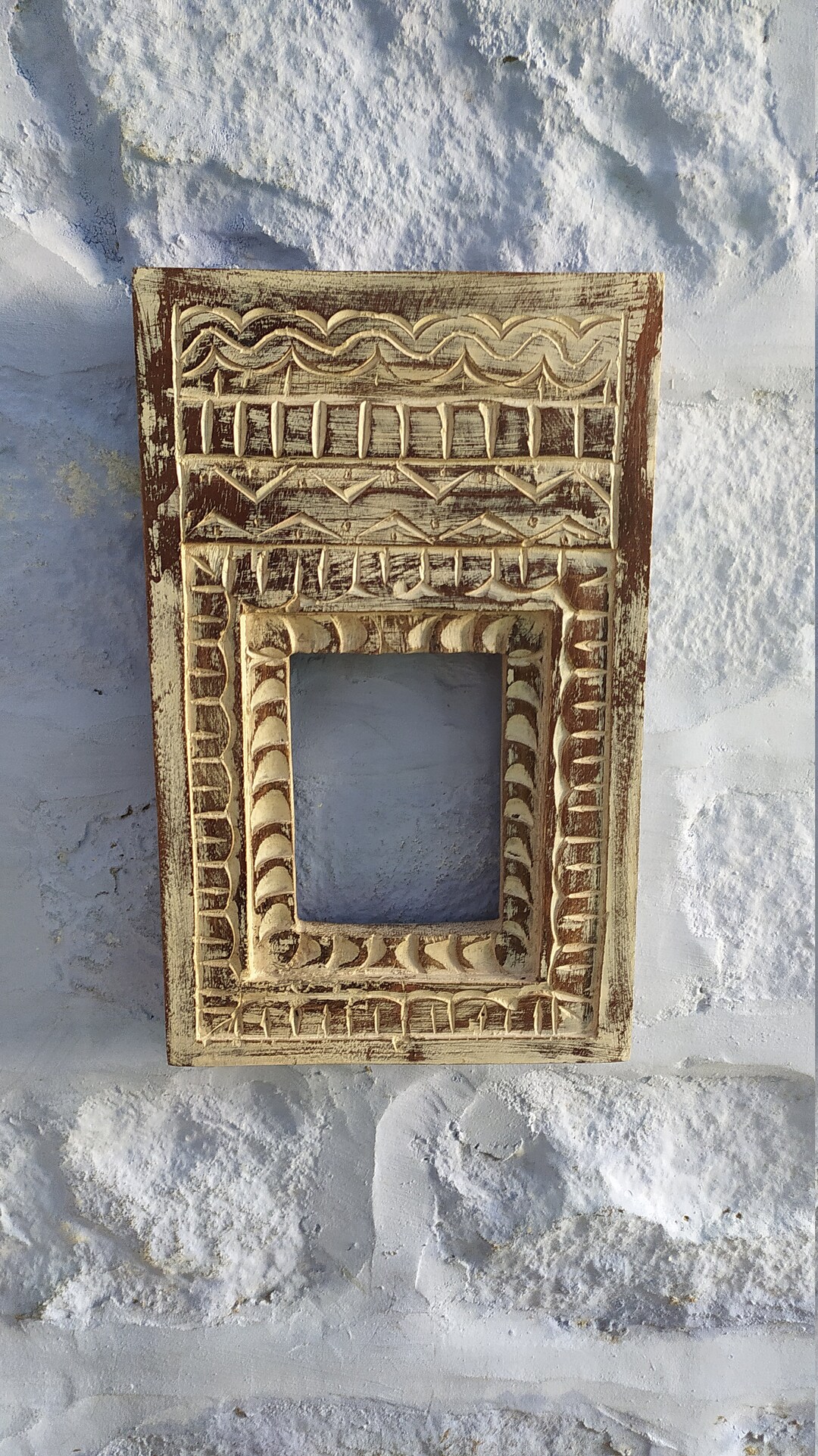 Wood Picture Frame Photo Frame Hand Made and Carved Unique Photo Frame ...
