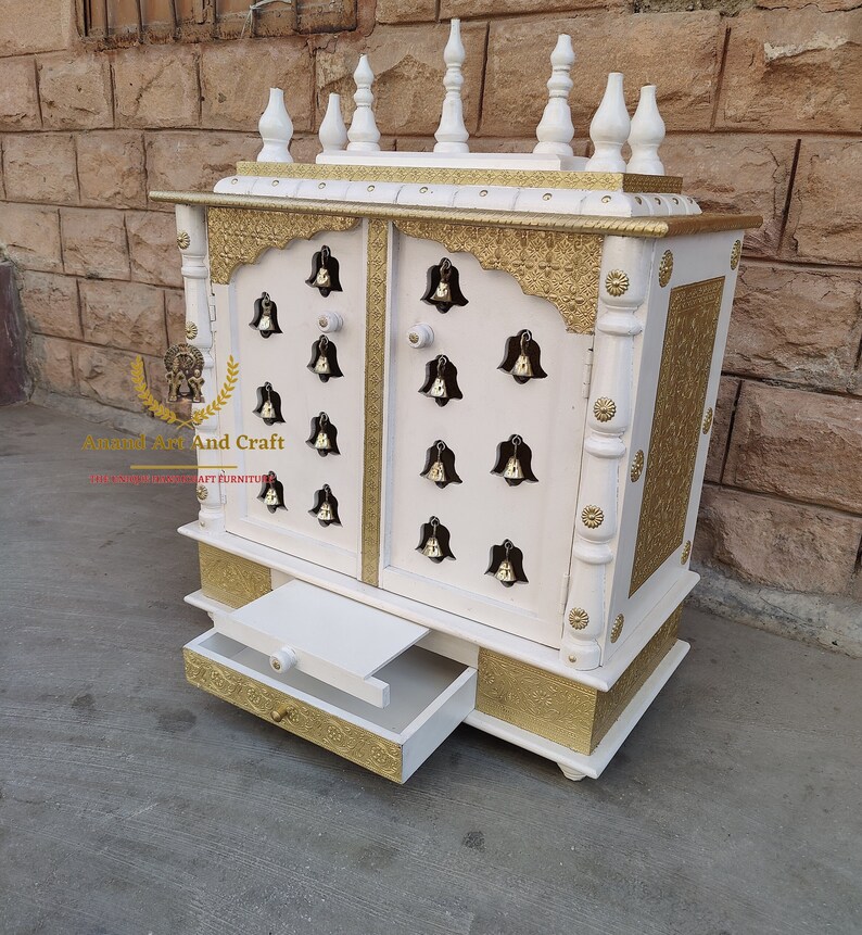 Wooden Temple Mandir Handcrafted Window Pooja Ghar Mandap With - Etsy