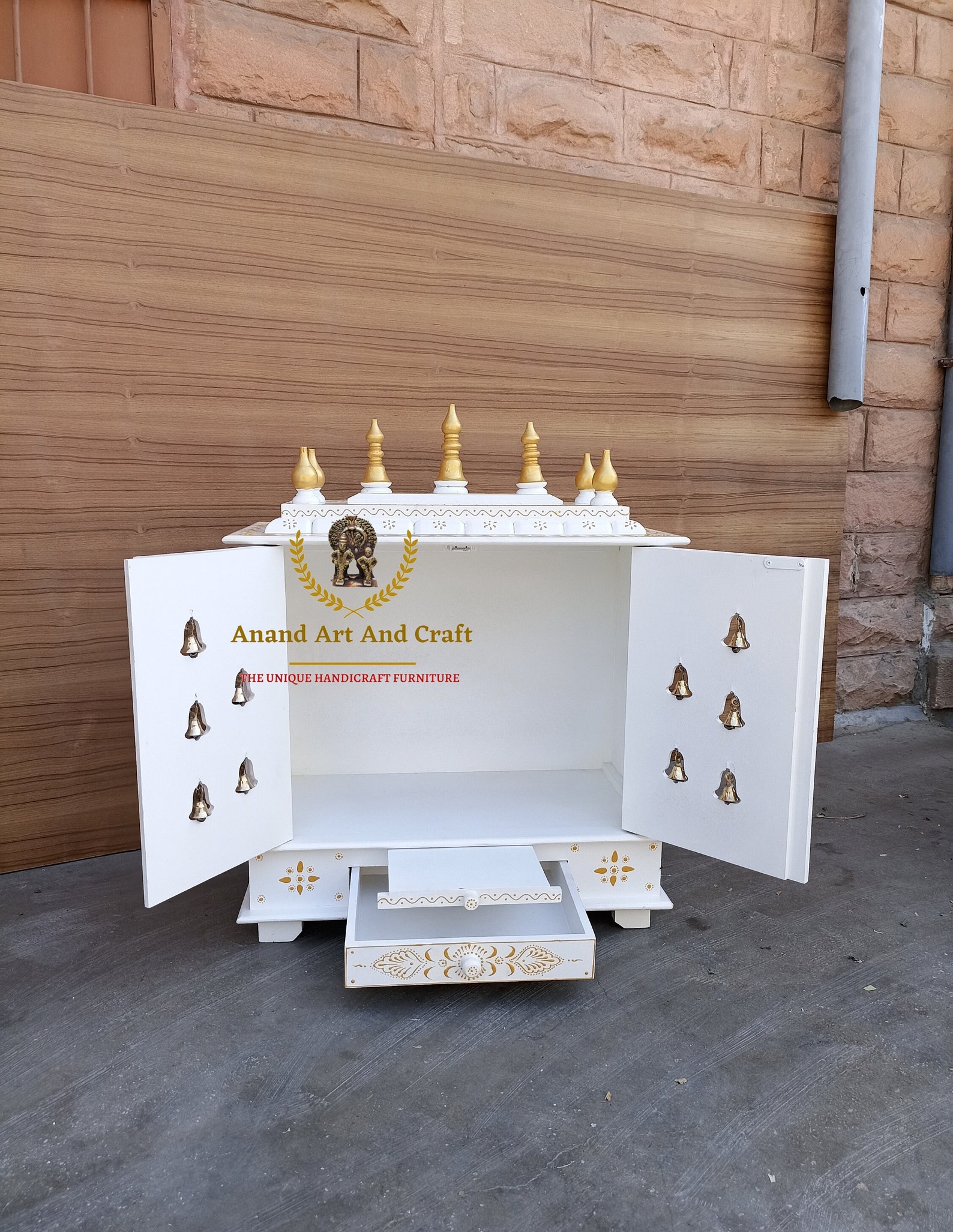 Wooden Temple Mandir Handcrafted Window Pooja Ghar Mandap With - Etsy