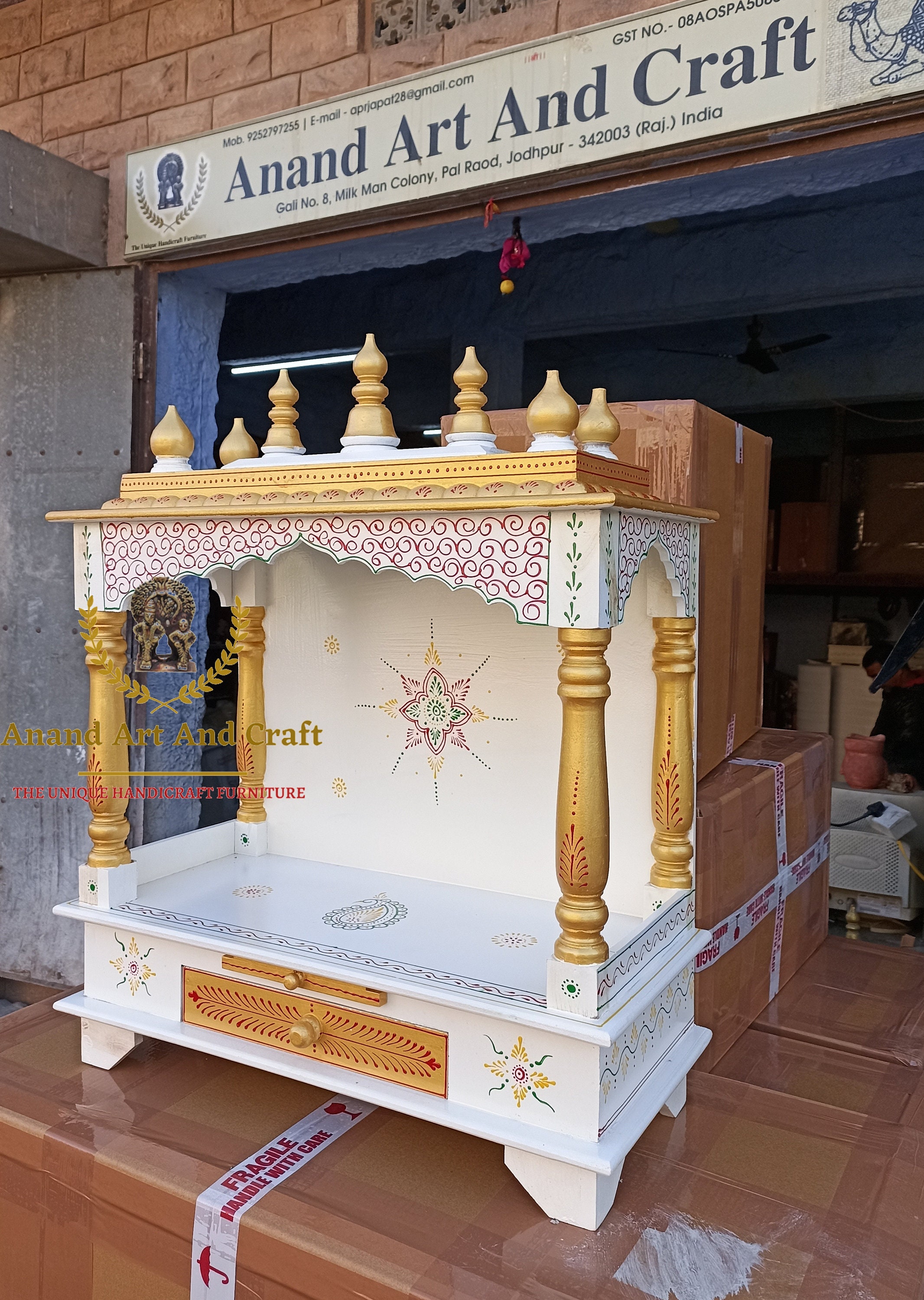 Wooden Temple Mandir Handcrafted Mandir Pooja Ghar With 9 | Etsy