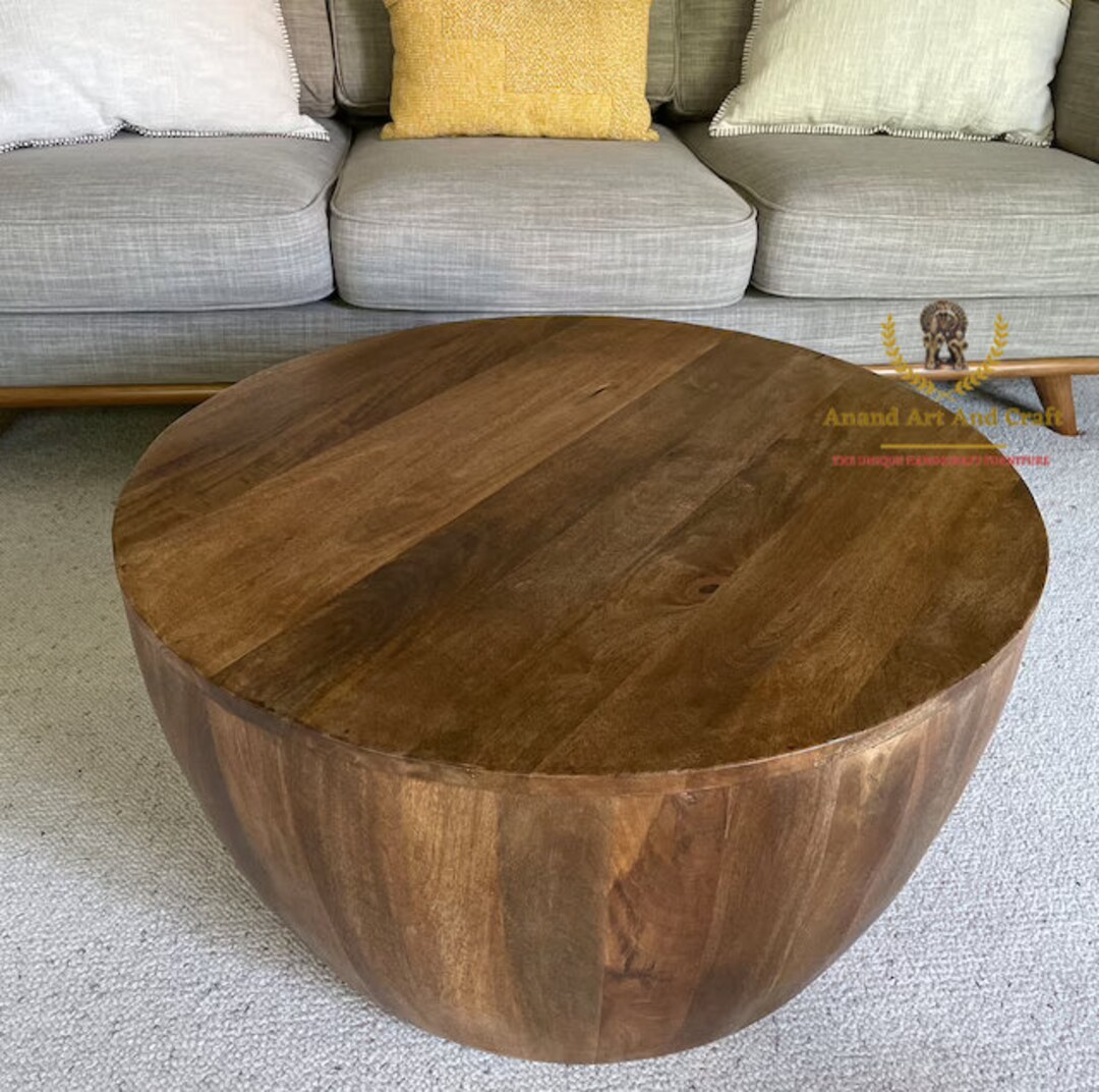 Wooden Coffee Table Wooden Cocktail Table Unique Table Hand - Etsy
