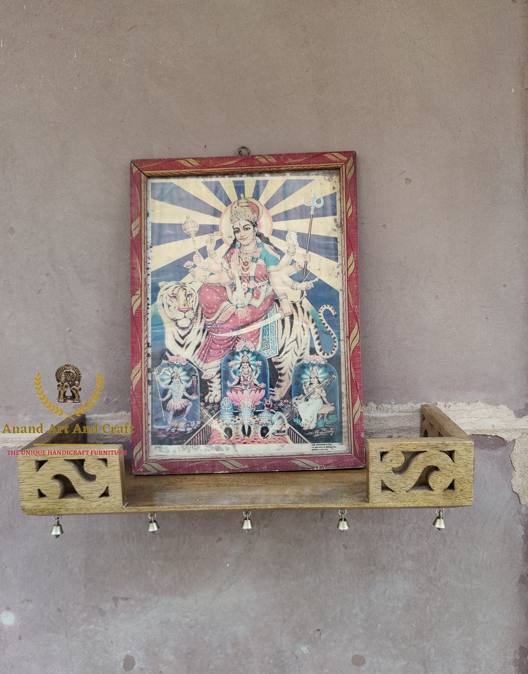 Wooden Temple Shelve Wall Shelf Wall Temple God Stand - Etsy