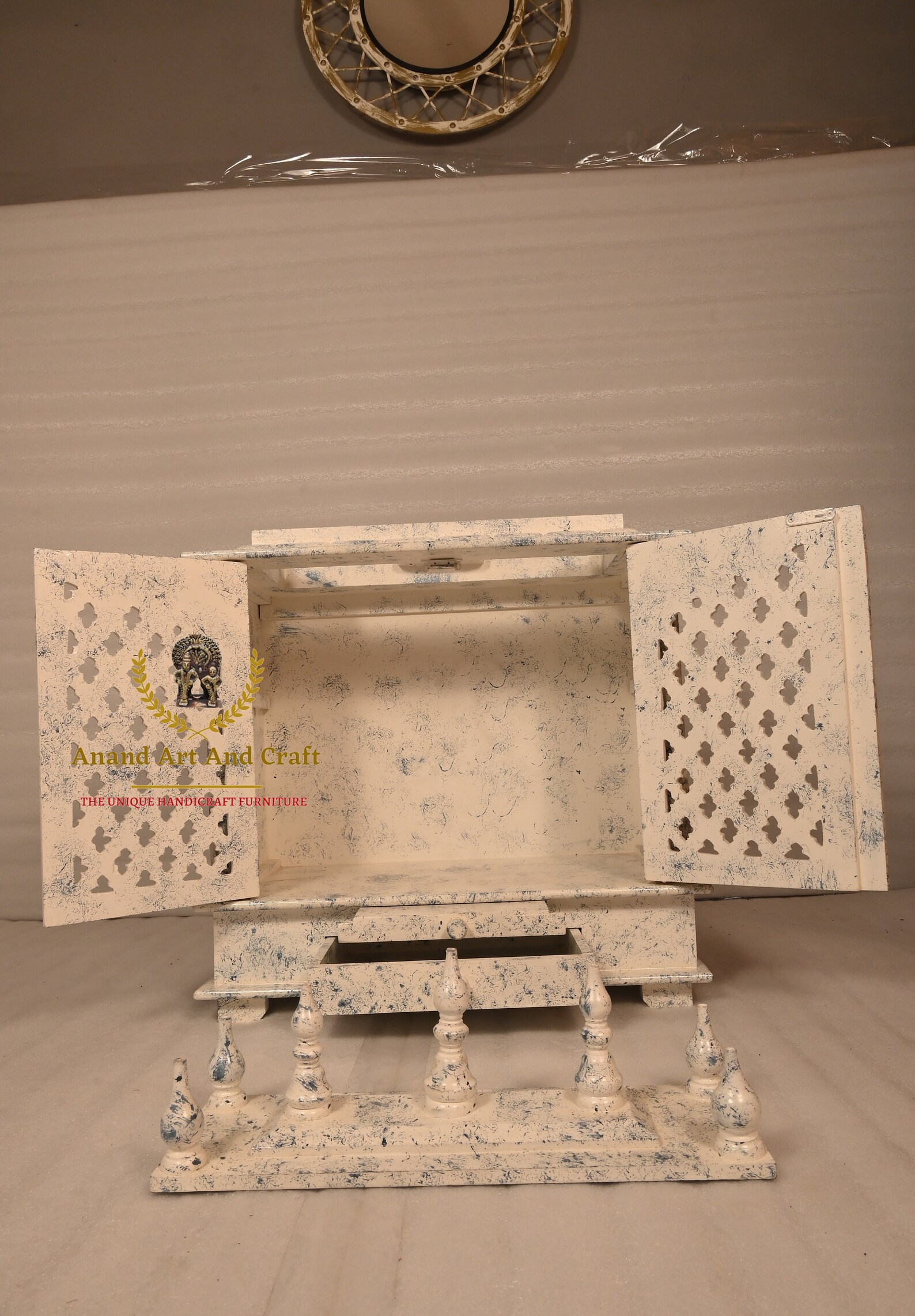 Wooden Temple Mandir Beautiful Handcrafted Window Pooja Ghar | Etsy