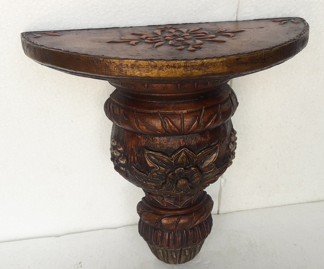 Wood Wall Bracket Shelf Shelving Handcrafted Wooden Hand Made - Etsy