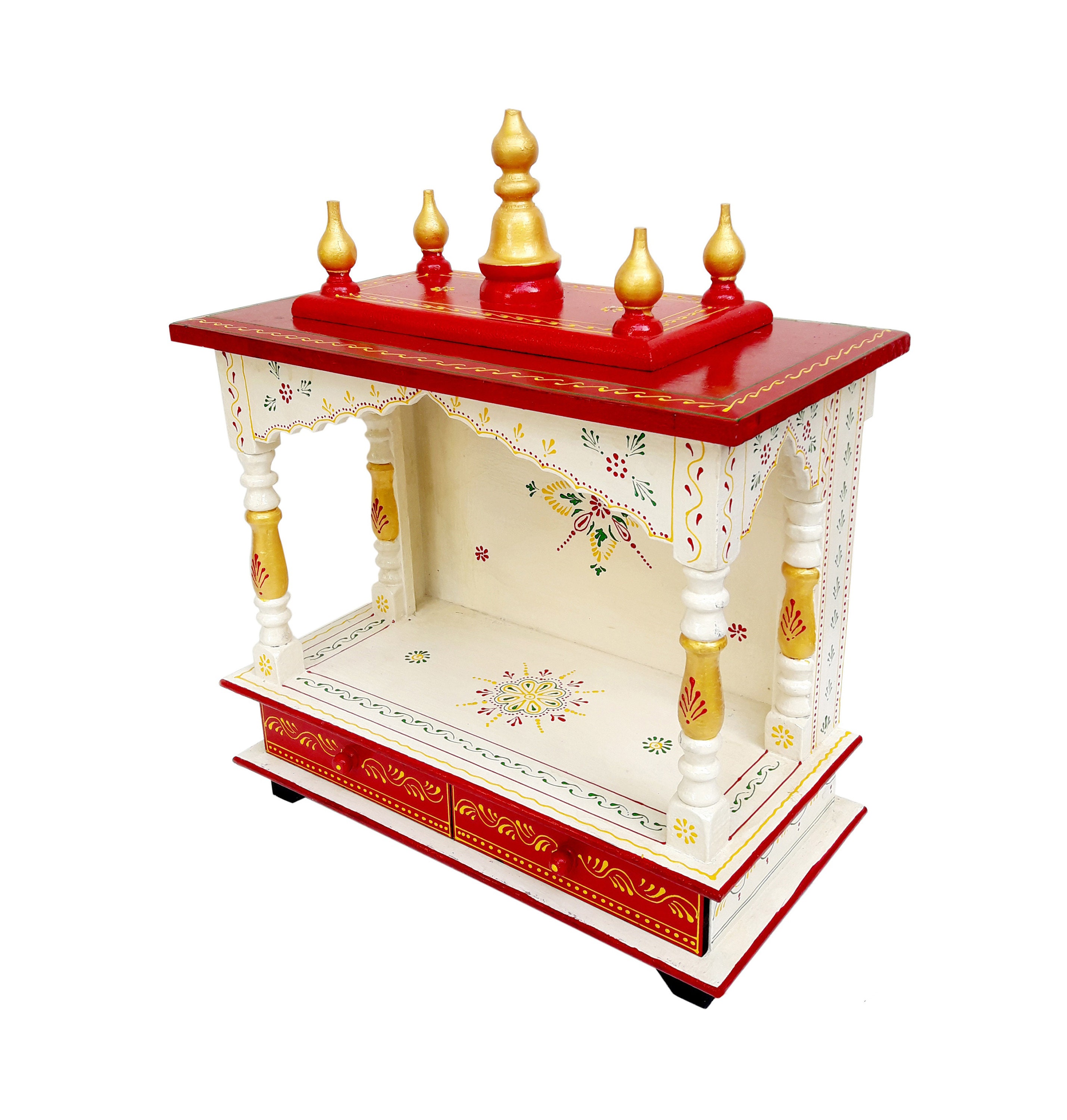 Wooden Temple Mandir Handcrafted Mandir Pooja Ghar Mandap For | Etsy