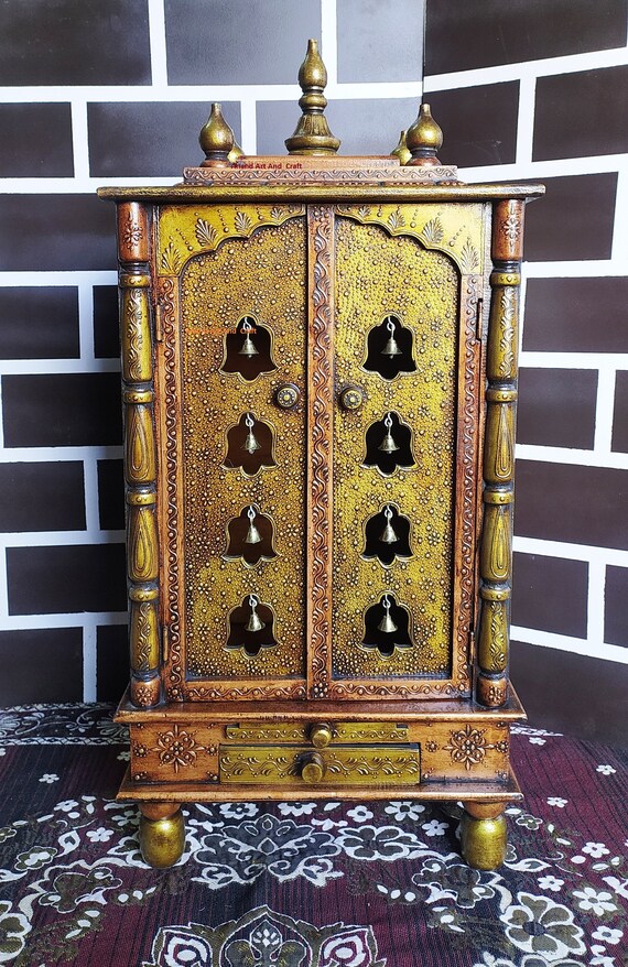Wooden Temple Mandir Handcrafted Window Pooja Ghar Mandap With - Etsy UK