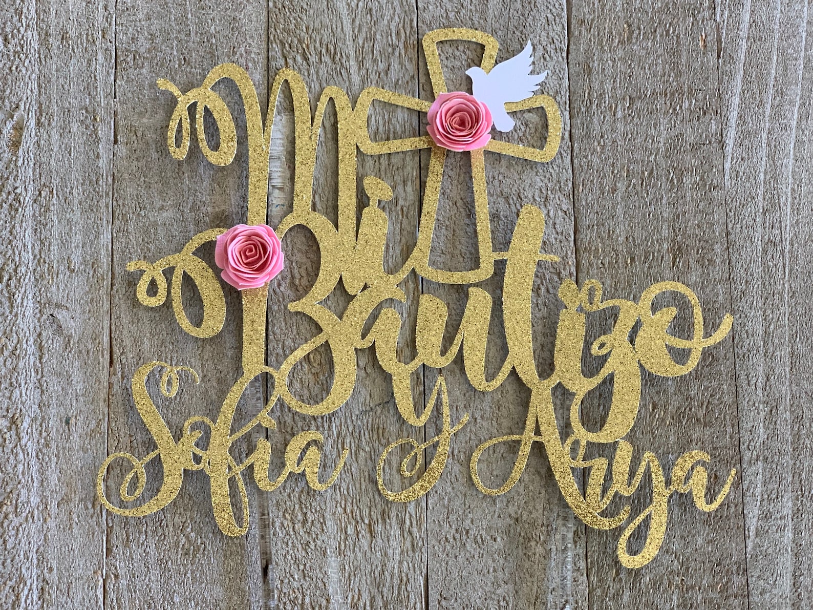 Mi Bautizo Cake Topper Baptism Cake Topper Decoration - Etsy