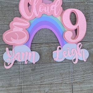 On Cloud 9 Cake Topper Caketopper - Etsy