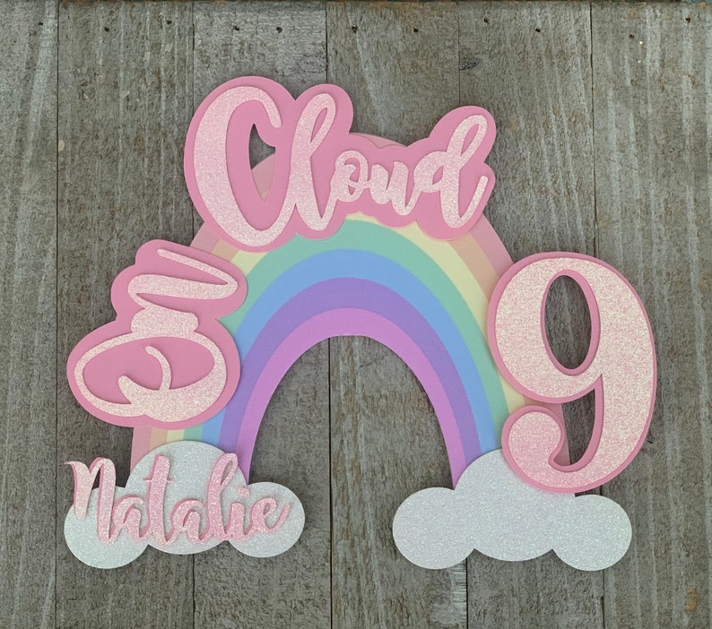 On Cloud 9 Cake Topper Caketopper - Etsy