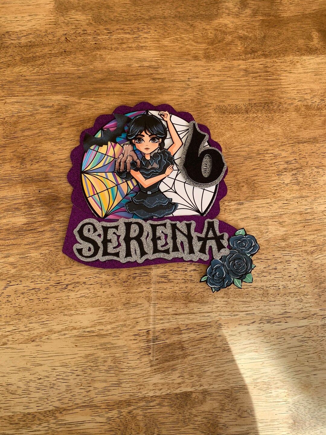 Wednesday Adams Cake Topper - Etsy