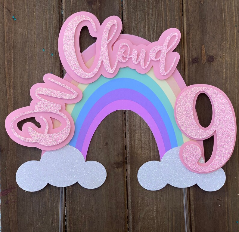 On Cloud 9 Cake Topper Caketopper - Etsy