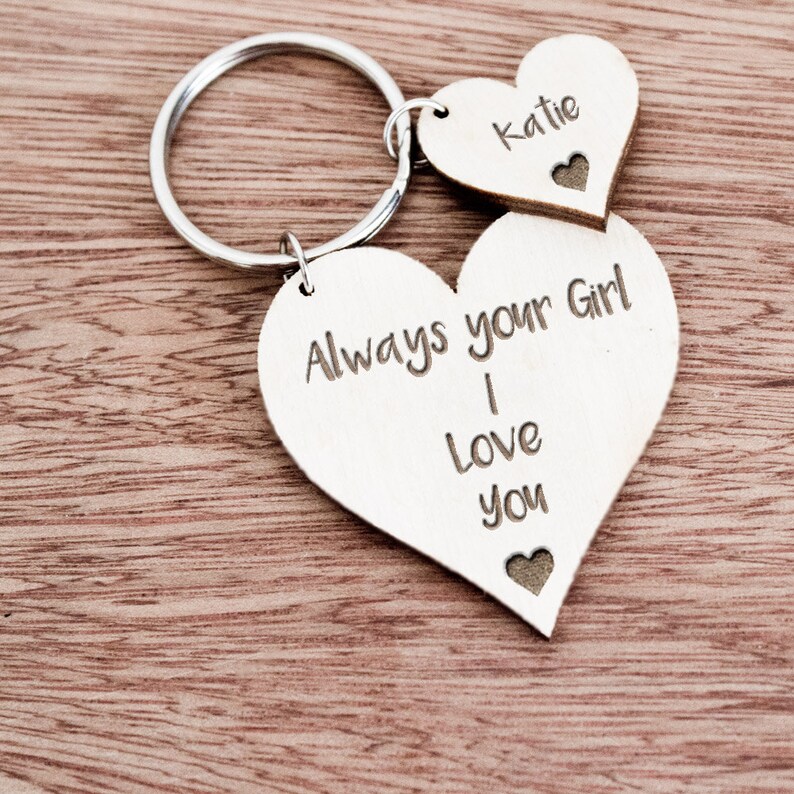 Personalized Engarved Keychain for Couples Boyfriend Husband | Etsy