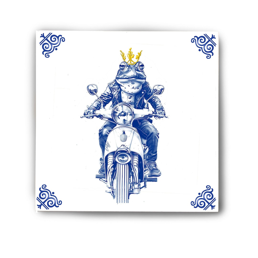 Delft Blue Tile, Delft Blue Coaster, Ceramic Tile, 15 X 15 Cm, 10 X 10 ...
