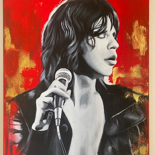 Mick Jagger Painting - Etsy