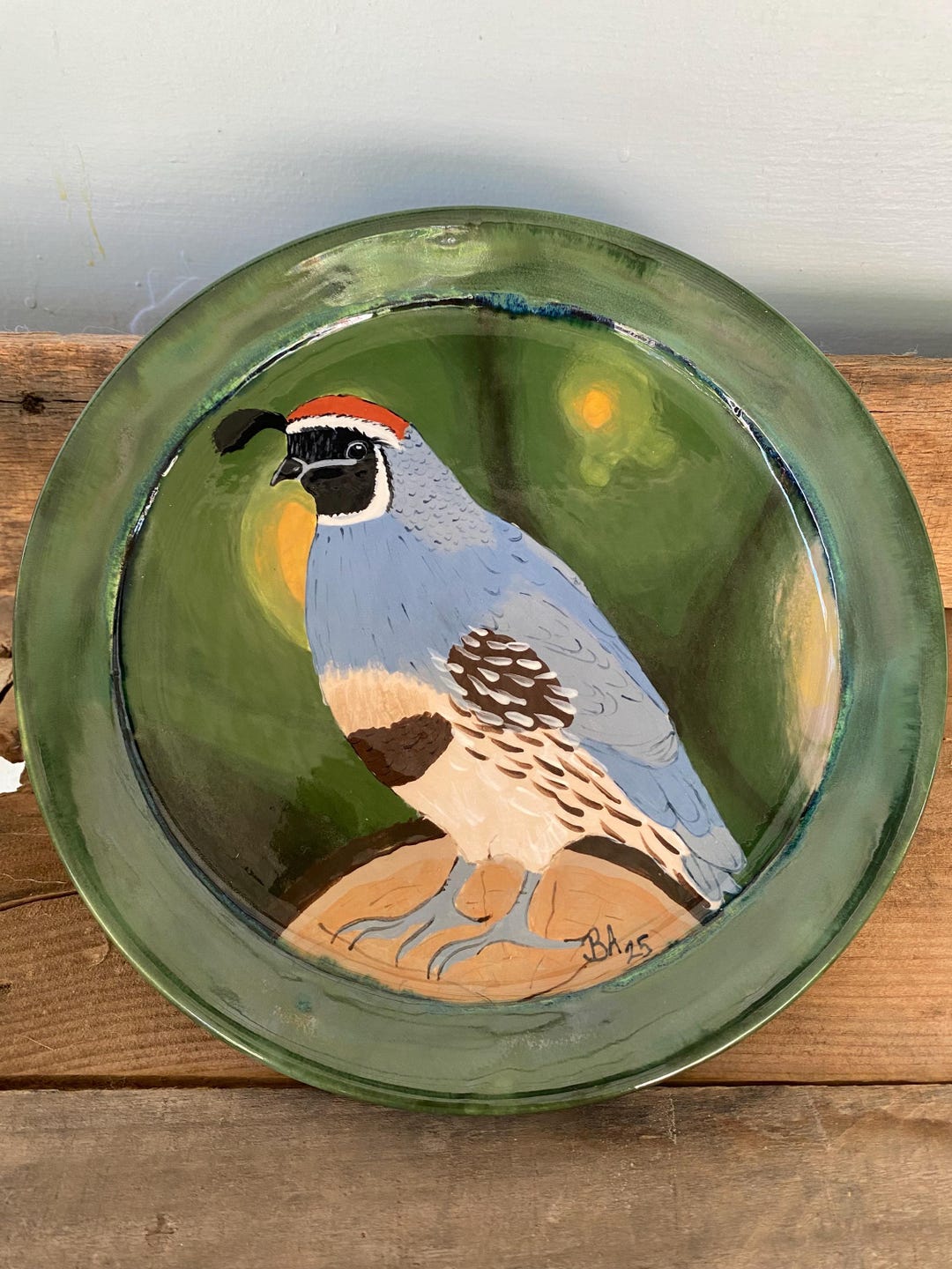 Handmade Quail Plate - Etsy