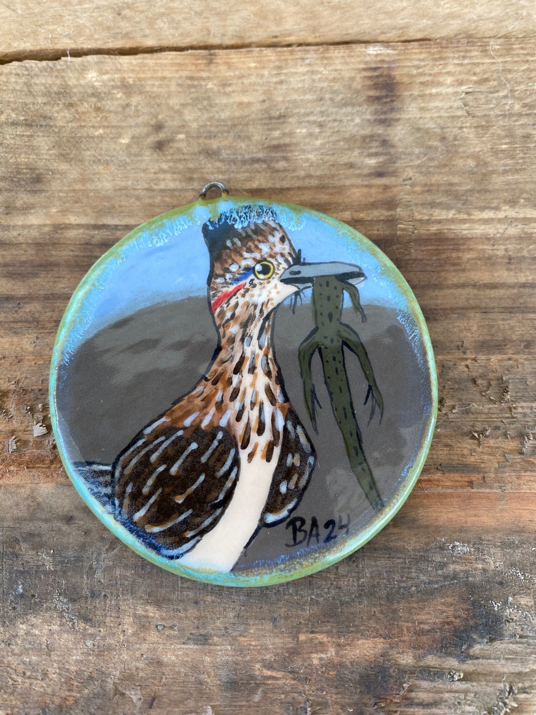 Handmade Painted Roadrunner Ornament: Earthenware Ceramic - Etsy