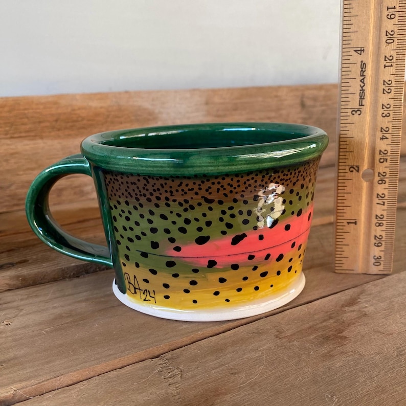 Rainbow Trout Mug and Bowl Set - Etsy