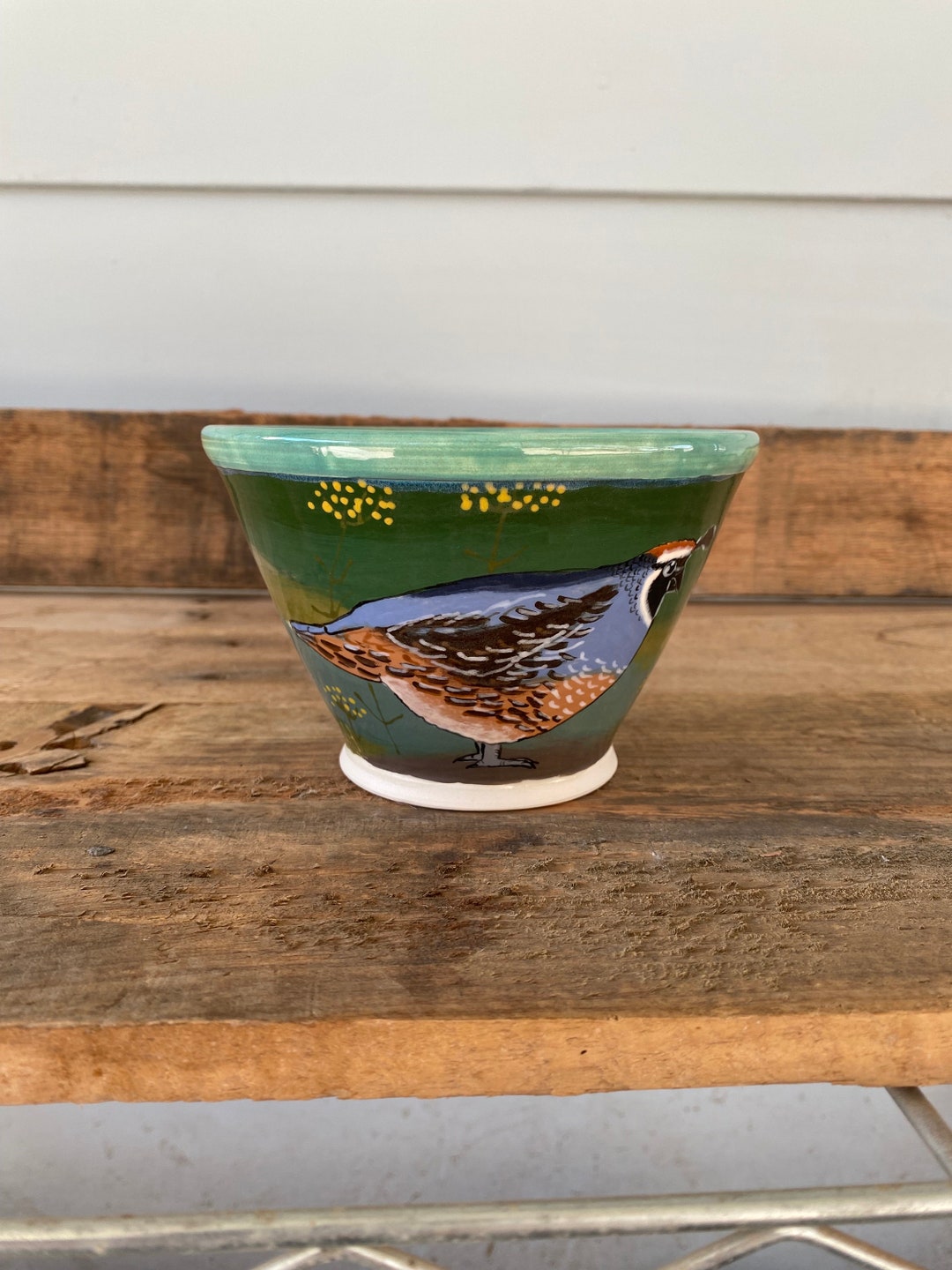 Quail Pottery Bowl - Etsy