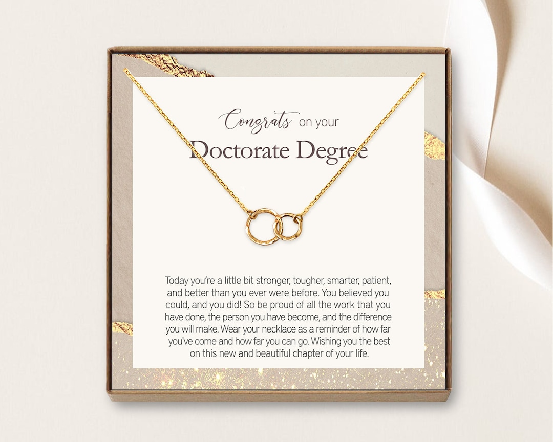 Doctorate Gifts for Women, PHD Graduation Gift, New Grad Necklace ...