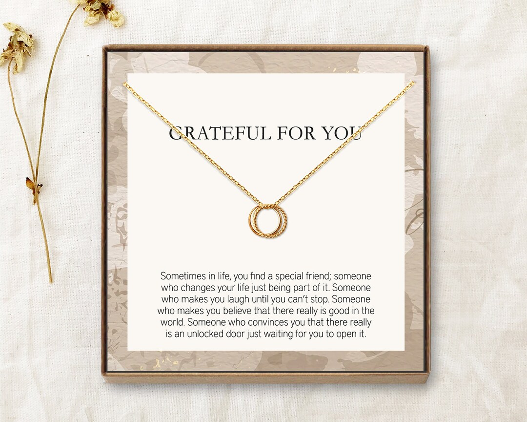 Gratitude Necklace, Gratitude Jewelry, Meaningful, Grateful, Delicate ...