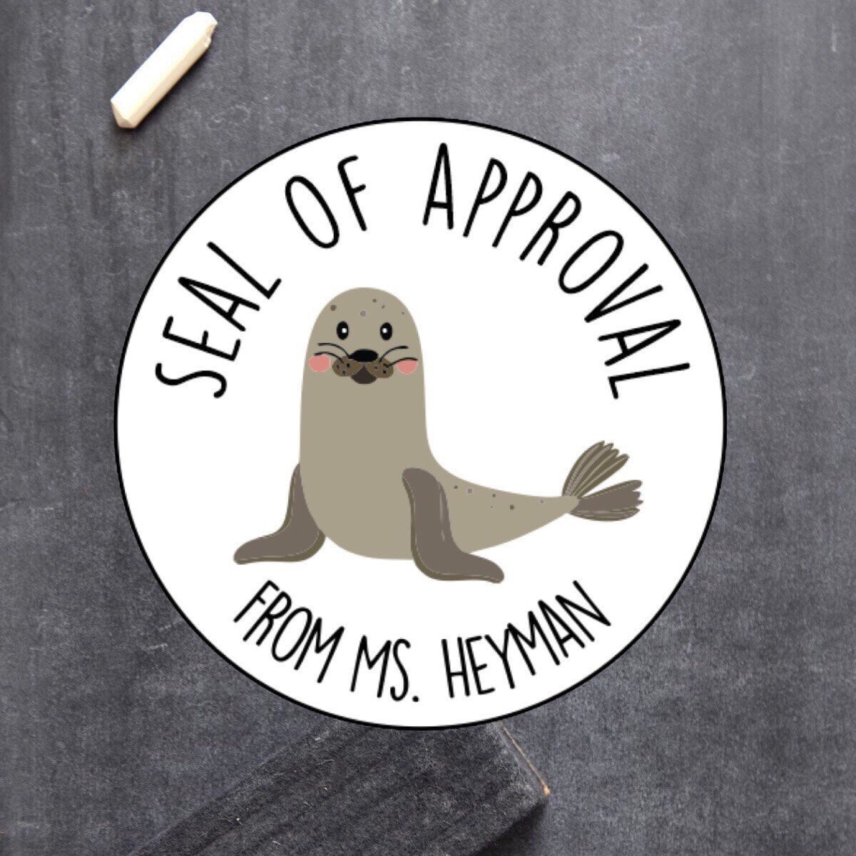 Seal of Approval Teacher Praise Textbook School Education Book - Etsy