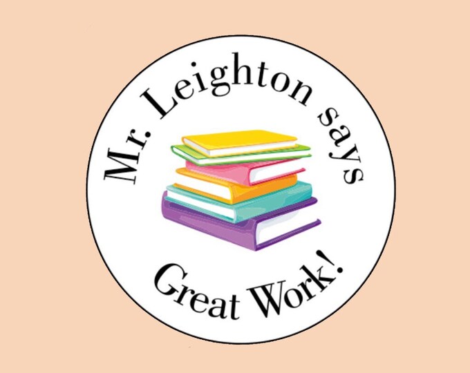 35x Read It Love It Return It Library Stacked Books Personalised ...