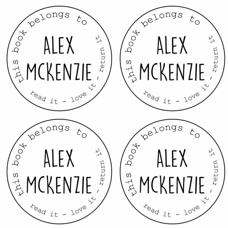 35x Read It Love It Return It Library Stacked Books | Etsy