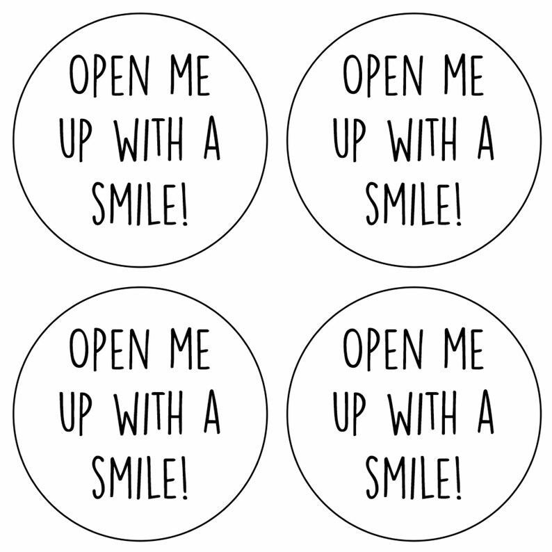 35x Open Me up With A Smile Packaging Small Business Shipping - Etsy