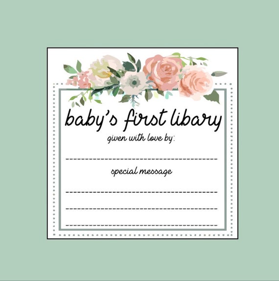 35x Baby's First Library Books Flowers Cute First Gift - Etsy