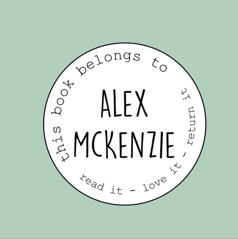 35x Read It Love It Return It Library Stacked Books - Etsy