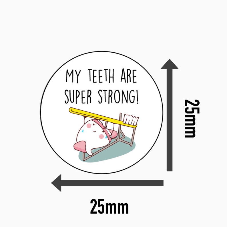 My Teeth Are Super Strong DENTAL Medical Bravery Dentist Gift | Etsy