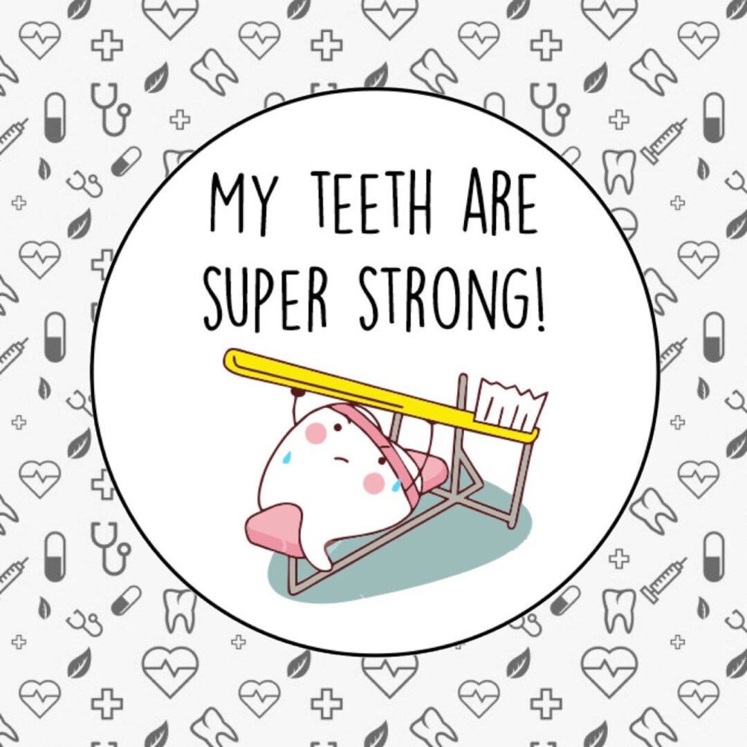 My Teeth Are Super Strong DENTAL Medical Bravery Dentist Gift - Etsy