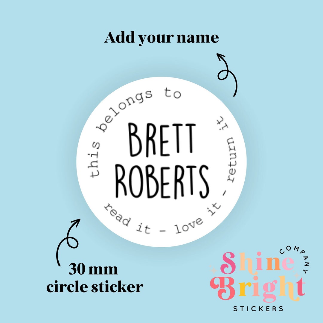 35x Read It Love It Return It Library Stacked Books Personalised ...