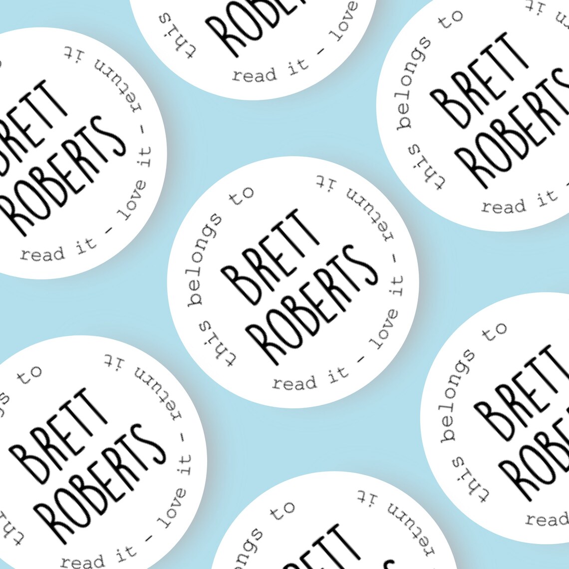 35x Read It Love It Return It Library Stacked Books - Etsy