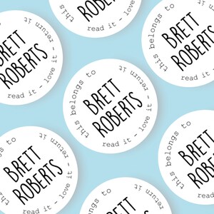 35x Read It Love It Return It Library Stacked Books Personalised ...