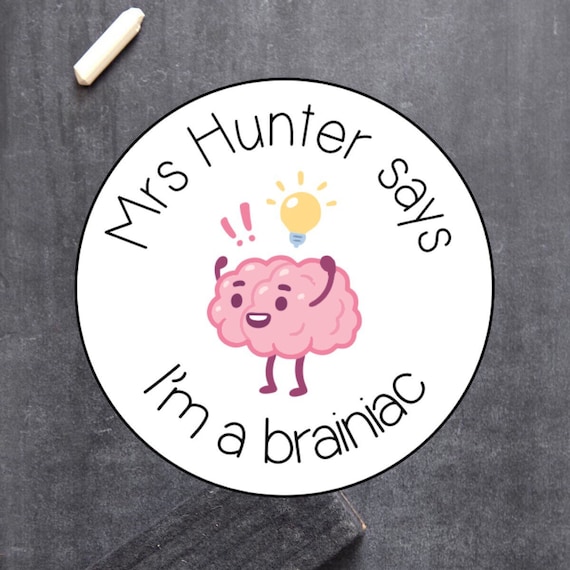 35x Personalised I Am A Brainiac Teacher Praise Textbook - Etsy UK