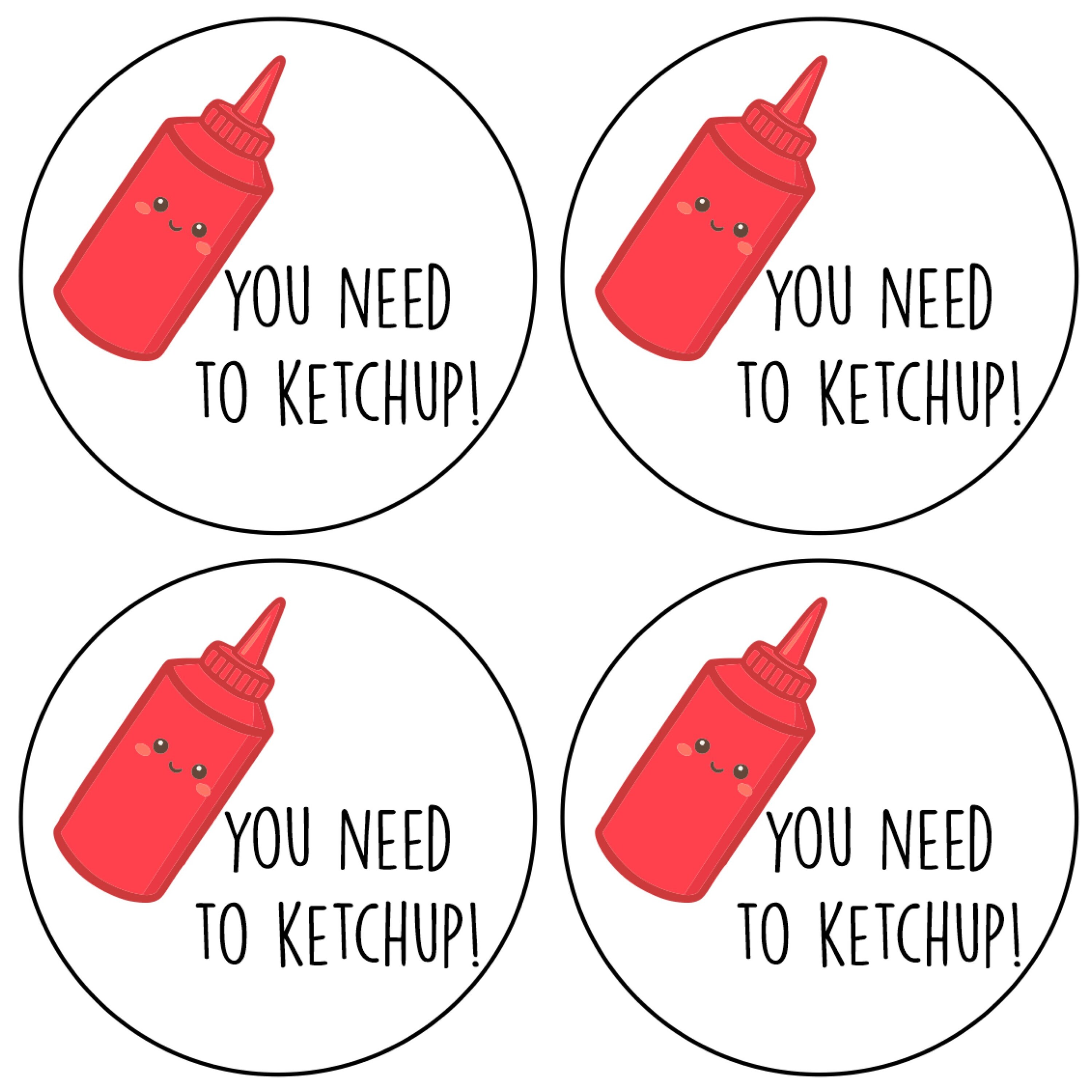 You Need to Ketchup Stickers Teacher Textbook Custom School - Etsy