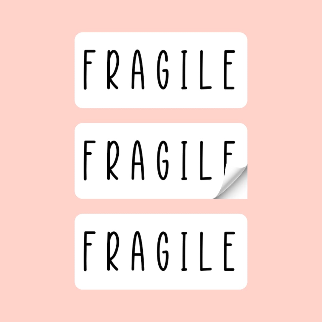 Fragile! Careful Package Adhesive Sticker Envelope Business Parcel ...