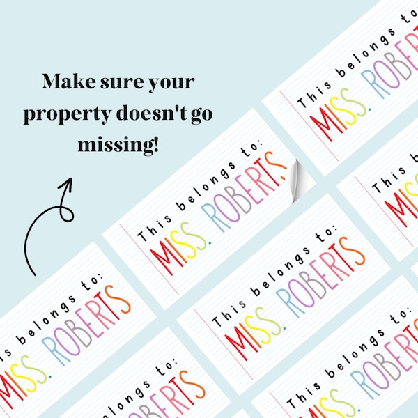 This Belongs to Stickers - Etsy