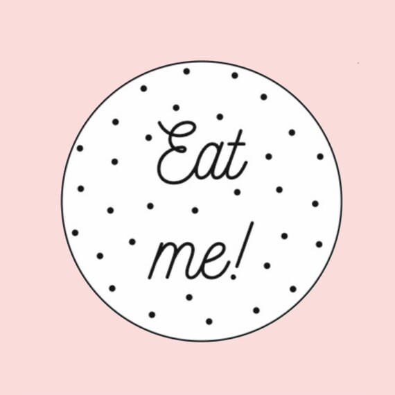 35x Eat Me Edible Gifts Wedding Favours Circle 35x Table Gift - Etsy